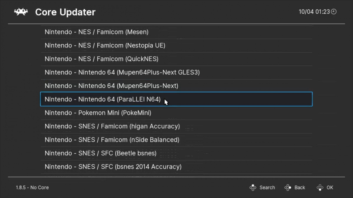 File:RetroArch-InstallCore-ParaLLEl.jpeg - OoT Randomizer Wiki